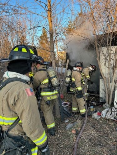 FD Firefighters douse shed fire | News, Sports, Jobs - Messenger News